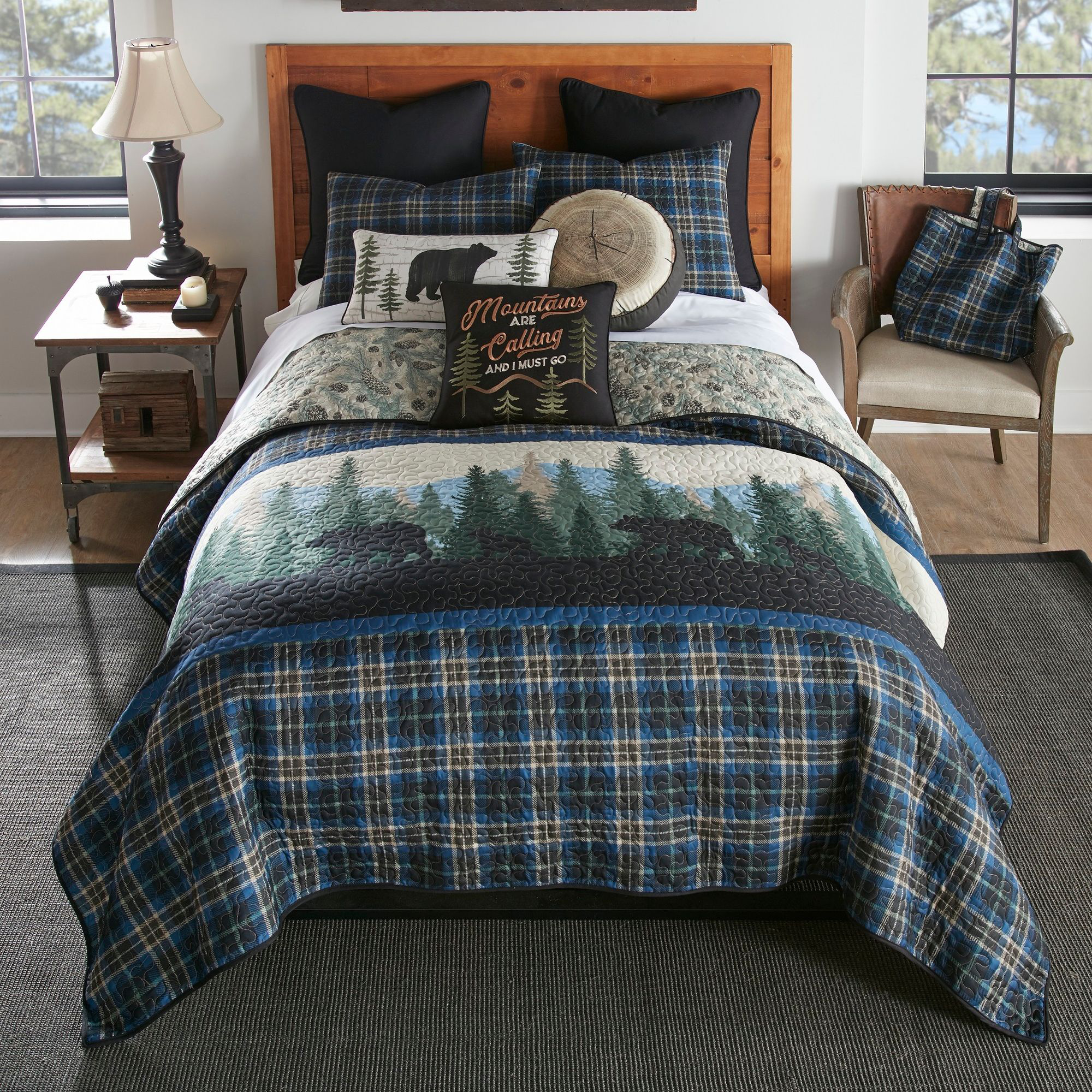 Donna Sharp Bear Journey Bedding Collection Quilt Set | Bass Pro Shops